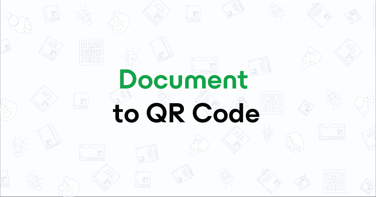 Document to QR Code Generator