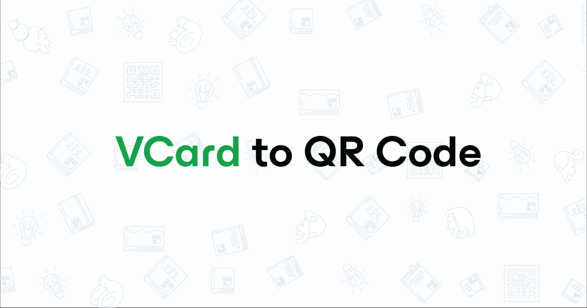 Create Business Card QR Codes